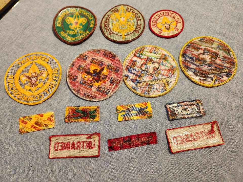 Lot of 14 Boy Scout & Adult Position Insignia Patches Plus more - All ...