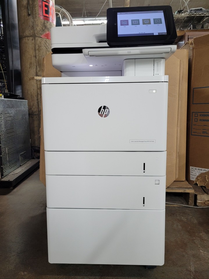 HP Color MFP E57540c Color Laser All in 1 Printer Expertly Serviced ...