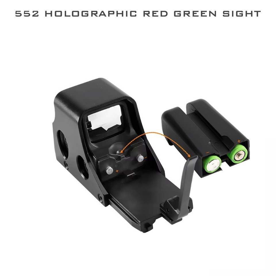 552 Red Green Dot Holographic Reflex Sight Scope Tactical Hunting 20mm ...
