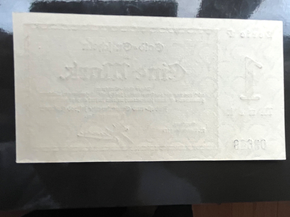 Goldmark, Notgeld Hamburg Eine Mark, Serie F, Kassenfrisch Top | eBay.de