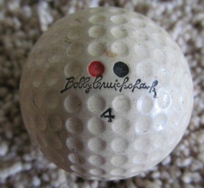 VINTAGE MACGREGOR BOBBY CRUICKSHANK SIGNATURE GOLF BALL CIRCA 1936 NICE ...