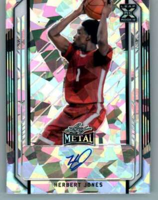 2021-22 Leaf Metal Crystal Autograph Silver #BA-HJ1 Herbert Jones XRC ...