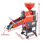 Farm Rice Milling Machine Millet Peeling Machine 220V with Wheels 130 ...