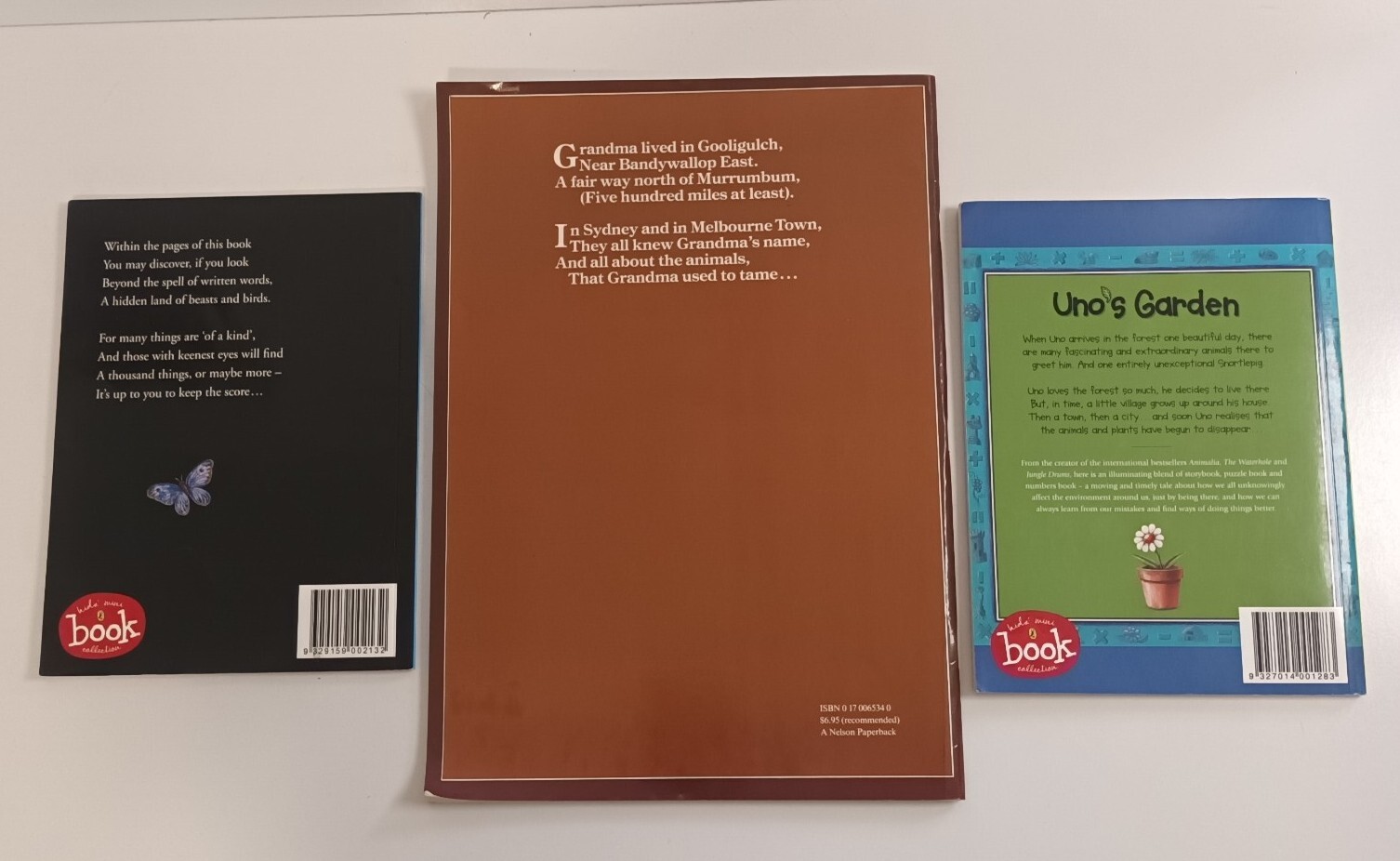Graeme Base x3 PB Books - Animalia, Unos Garden & My Grandma Lived In ...