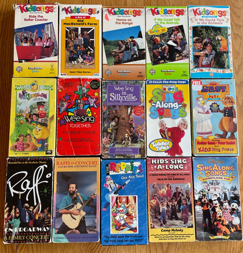 Kidsongs/Wee Sing/Sing Along Songs/Raffi Lot of 15 Vintage Musical ...