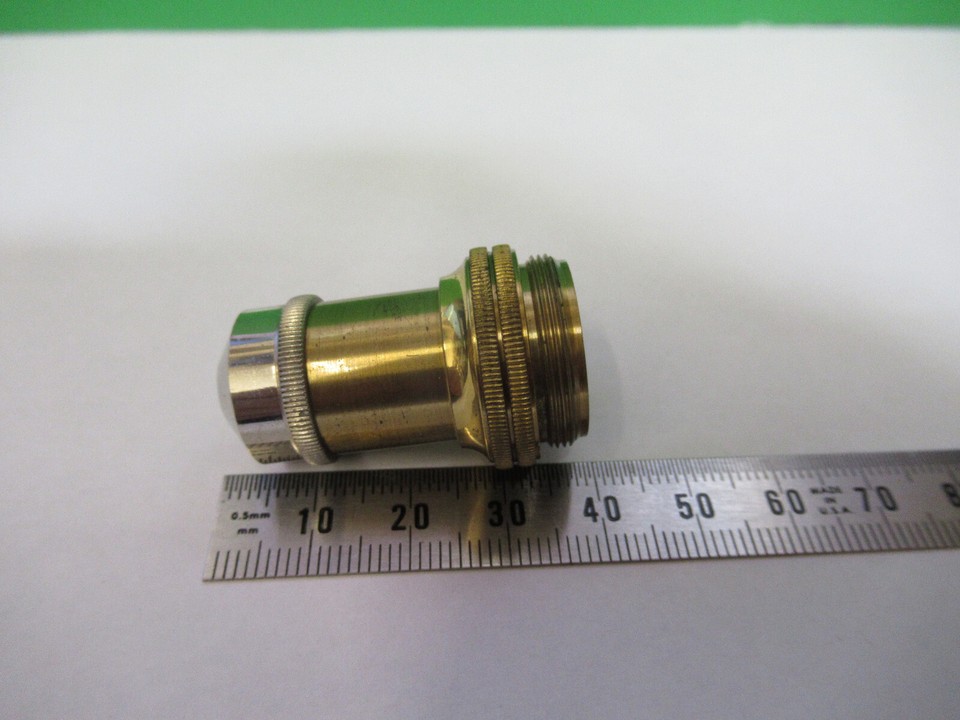 Antique Brass Ernst Leitz 3" Objective Microscope Part As Pictured #R6 ...