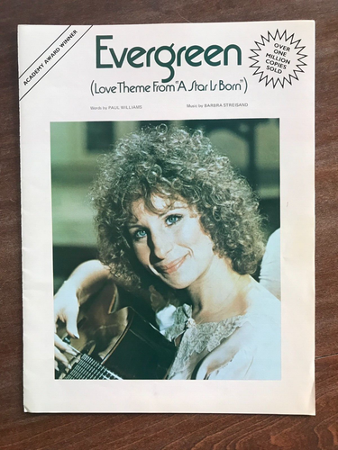 Evergreen; Sheet Music; Barbra Streisand; 1976; Piano Vocal Guitar ...