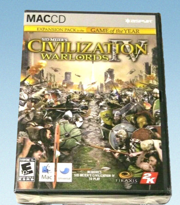 Sid Meier's Civilization IV: Warlords expansion pack (MAC) NEW SEALED ...