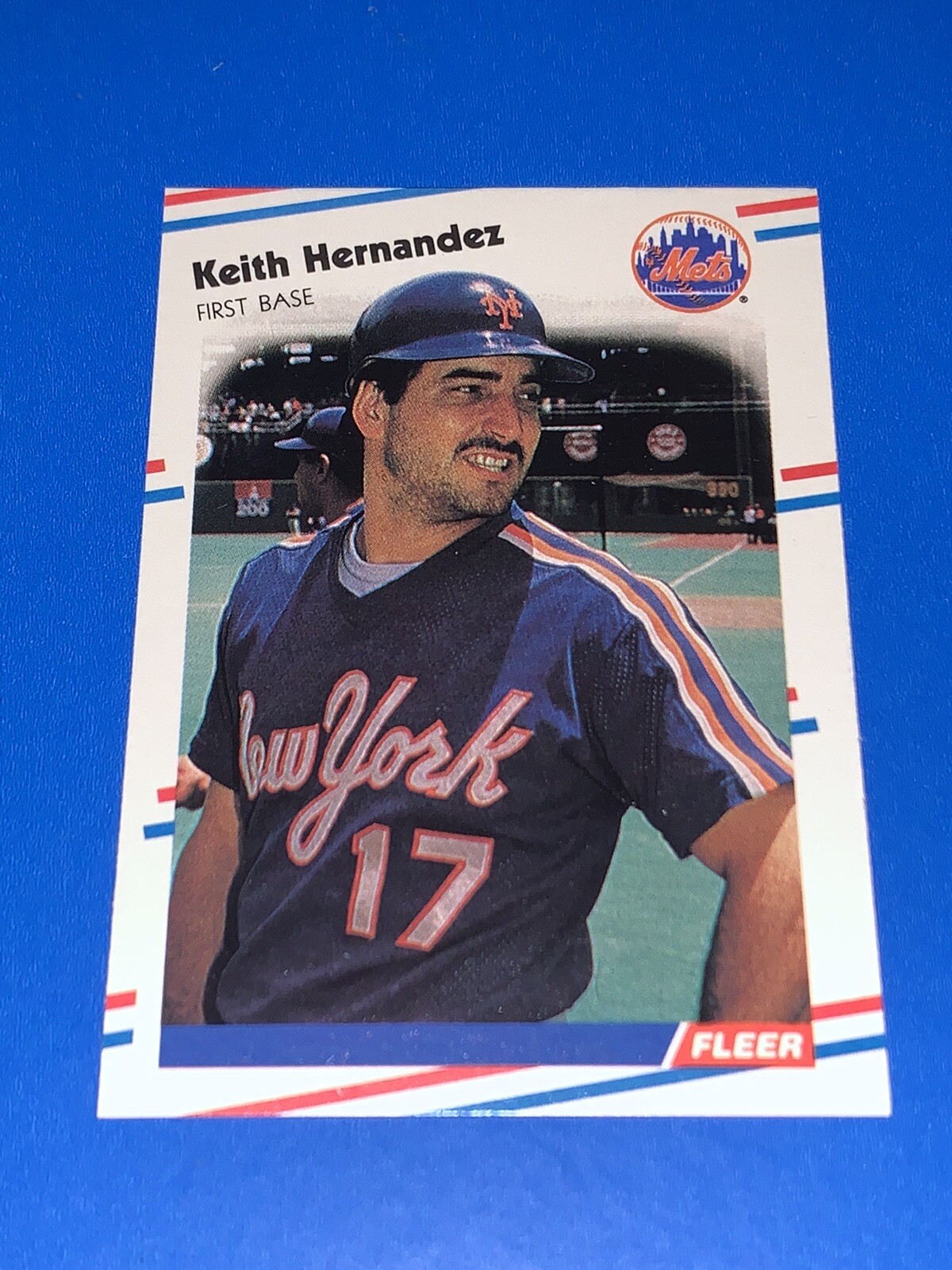 1988 Fleer Keith Hernandez Baseball Card #136 New York Mets Set Break ...
