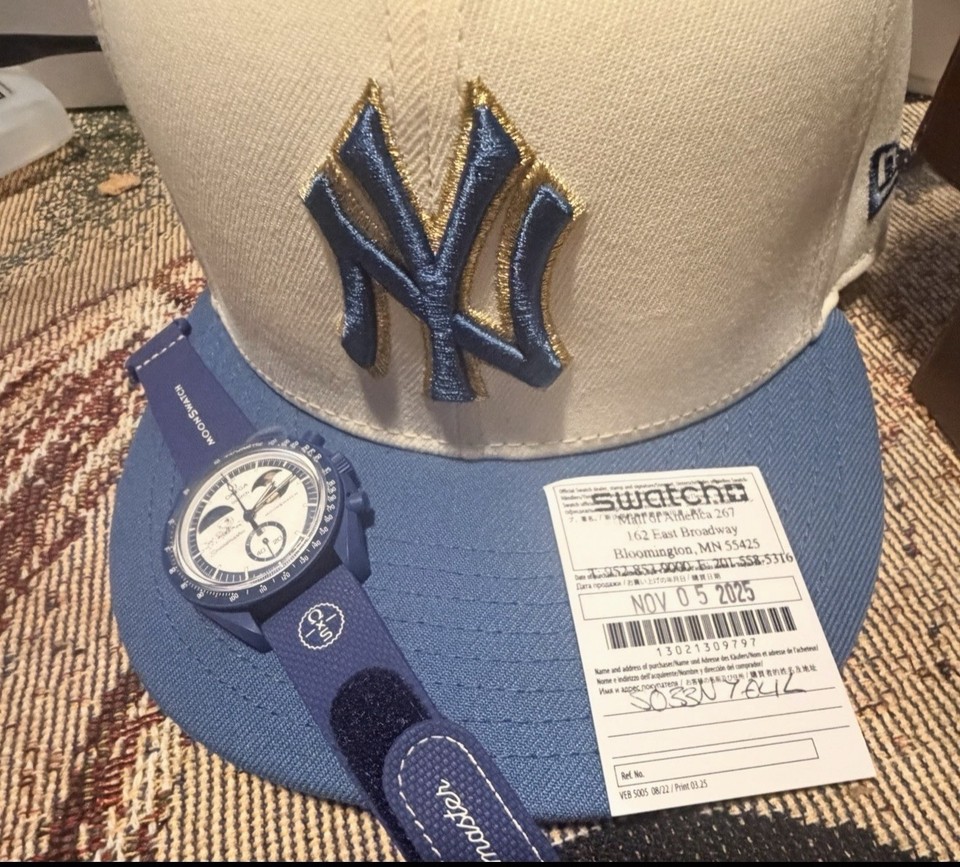 🔥 Omega x Swatch MoonSwatch “Beaver Moon” Mission Earth Phase Moonshine ...