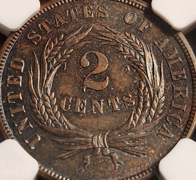 1865 2 Cents NGC MS 63 BN #4147 | eBay