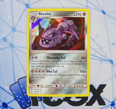 Pokemon - Steelix - 139/236 - Cosmic Eclipse - Holo - Holo Rare NM | eBay