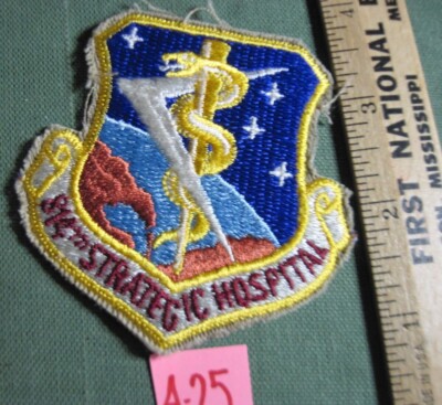 USAF AIR FORCE vintage color patch 814th STRATEGIC HOSPITAL Beale AFB ...