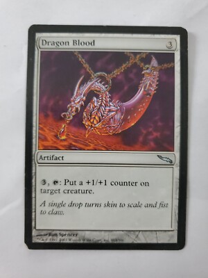 MTG Magic The Gathering Card Dragon Blood Artifact Mirrodin 2003 | eBay ...