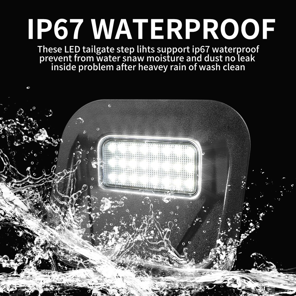 Tailgate Step Light For GMC Sierra Silverado 2019+ MultiPro 1500 2500HD ...