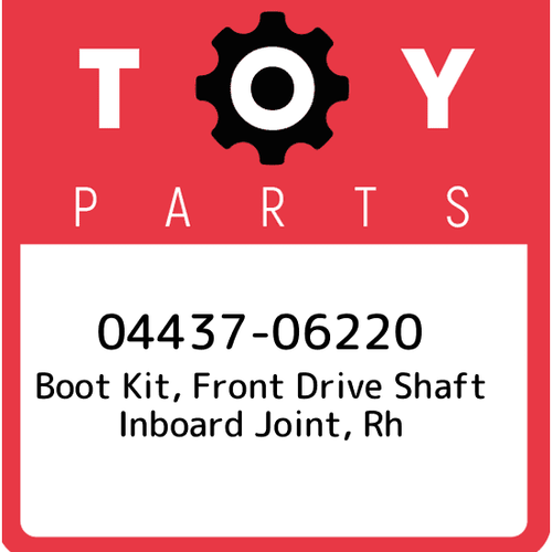 04437-06220 Toyota Boot kit, front drive shaft inboard joint, rh ...