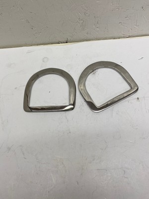 ten stainless steel beveled horse saddle rigging dee - 4 1/2" - | eBay