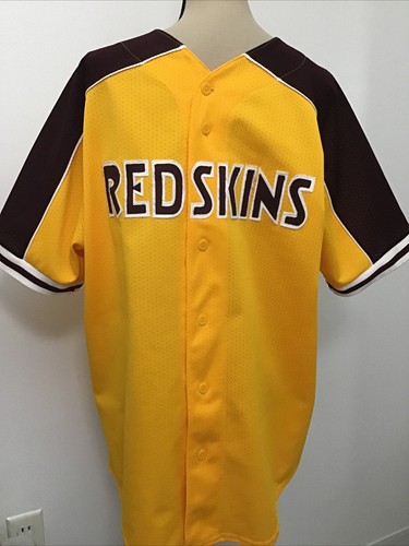 VINTAGE Washington Redskins Majestic Baseball Jersey / Mens SIZE LARGE ...