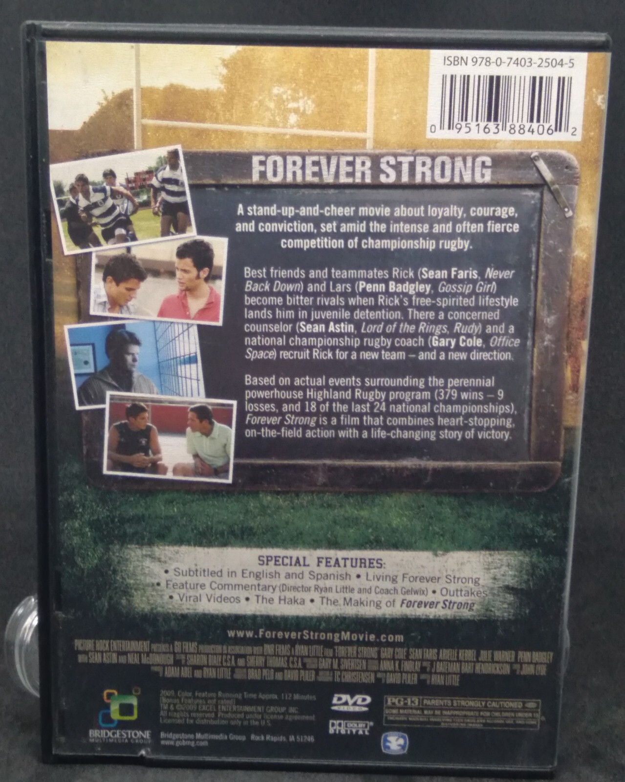 Forever Strong (DVD, 2008, Widescreen) Sean Astin Gary Cole Sean Farris ...