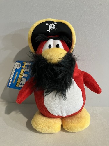 Disney Club Penguin Captain Rockhopper Pirate 7'' Plush Series 3 With ...