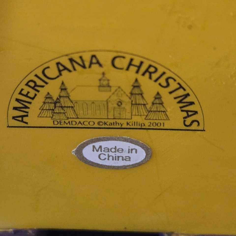 Demdaco Americana Christmas Santa with Bunny Tree 2001 Kathy Killip | eBay