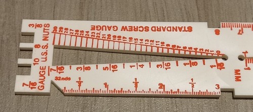 Fastener Screw Bolt Nut Thread Measure Gauge Size Checker Standard ...