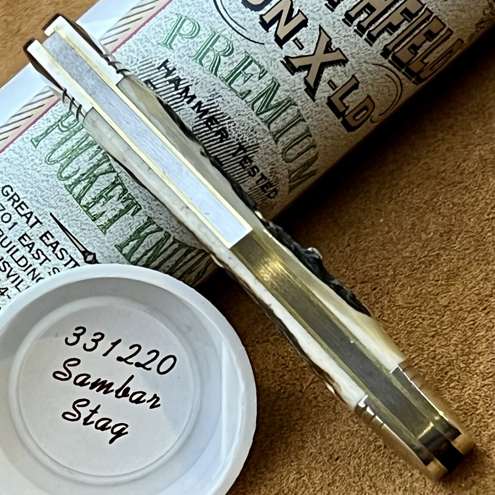 GEC GREAT EASTERN CUTLERY NORTHFIELD 33 CONDUCTOR SAMBAR STAG KNIFE ...