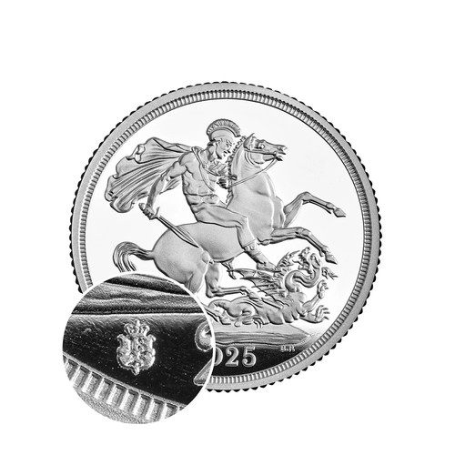 2025 UK The Silver Sovereign Premium Silver Proof Coin with Privy Mark ...