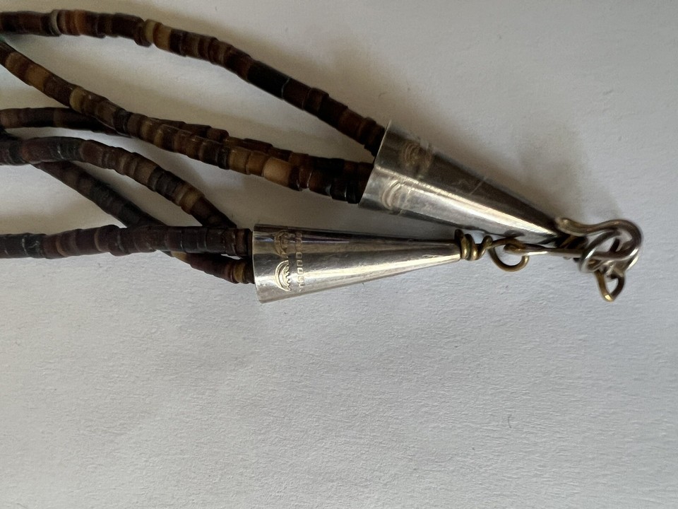 Vintage Mixed Materials Native American 3 Strands Necklace RARE | eBay