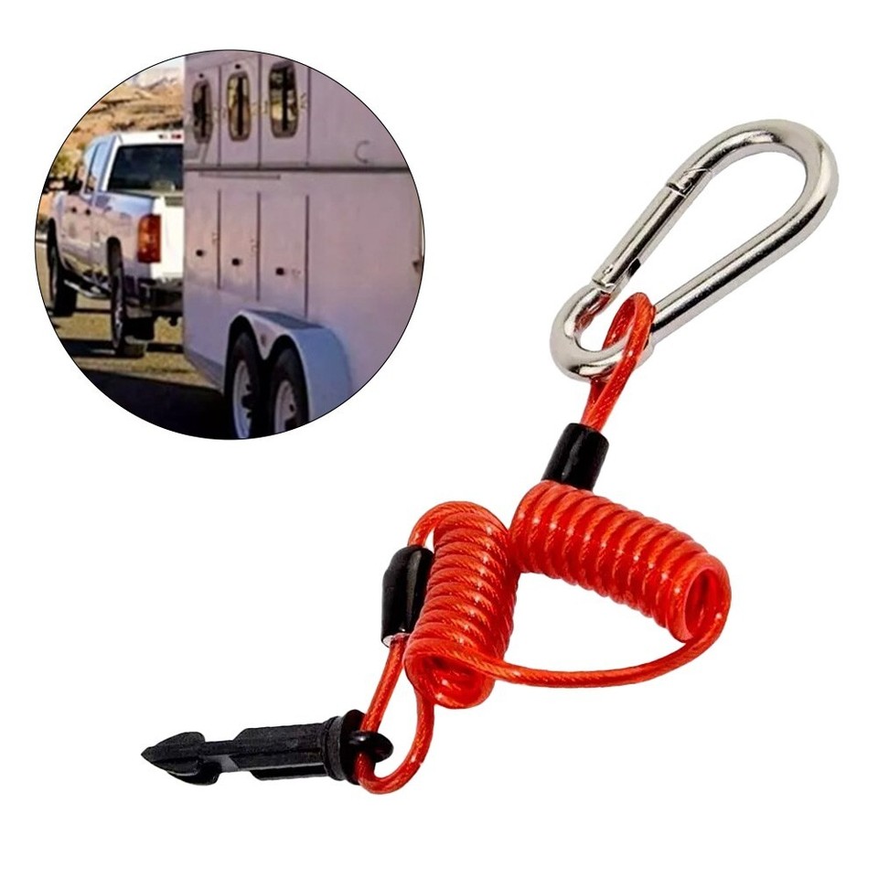 Trailer Safety Electric Breakaway Cable Brake Away Switch Caravan ...