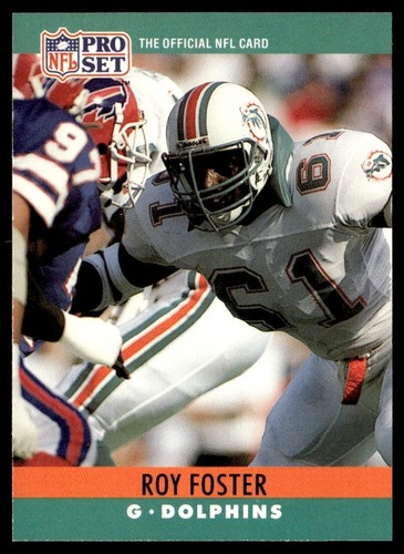 1990 NFL PRO SET ROY FOSTER MIAMI DOLPHINS #178 | eBay