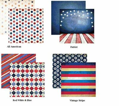 American Vintage 12x12 Scrapbook Paper Set - 4 Sheets by Reminisce | eBay