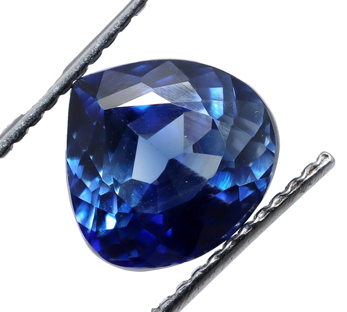 Natural Blue Sapphire 39 Ct Ceylon Pear Shape Certified Loose Gemstone ...