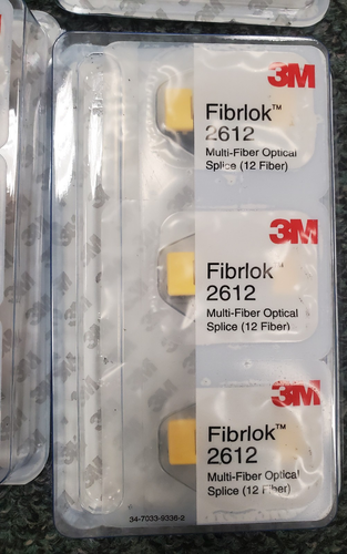 16 packs of 3 - 3M Fibrlok 2612 Multi-Fiber Optical Splice Connectors ...