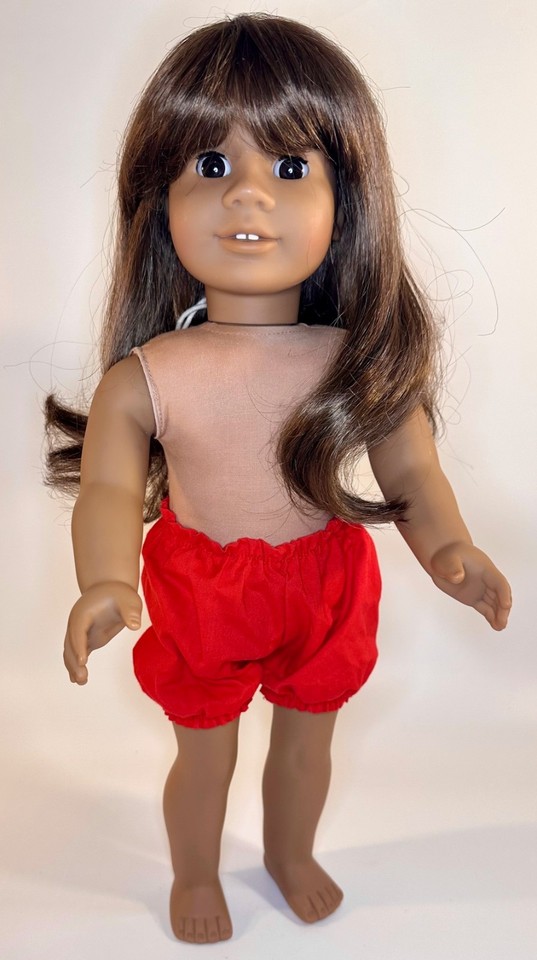 American Girl Doll OOAK Addy Mold, Medium Skin tone, Brown Wavy Hair Brown Eyes | eBay