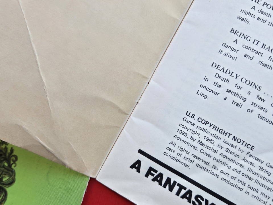 HackMaster Player Character Record 4th Edition Daredevil Adventures ...