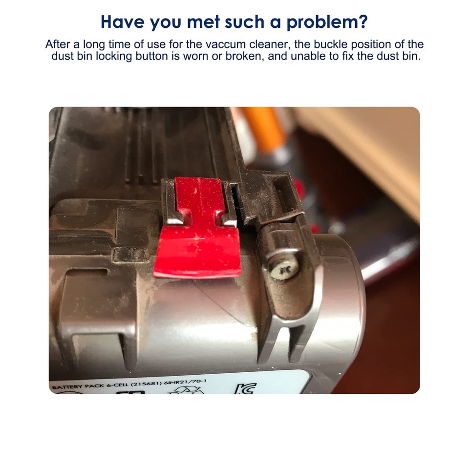 Dust Bin Locking Button Compatible with Dyson V7 V8 SV10 SV11 Vacuum ...