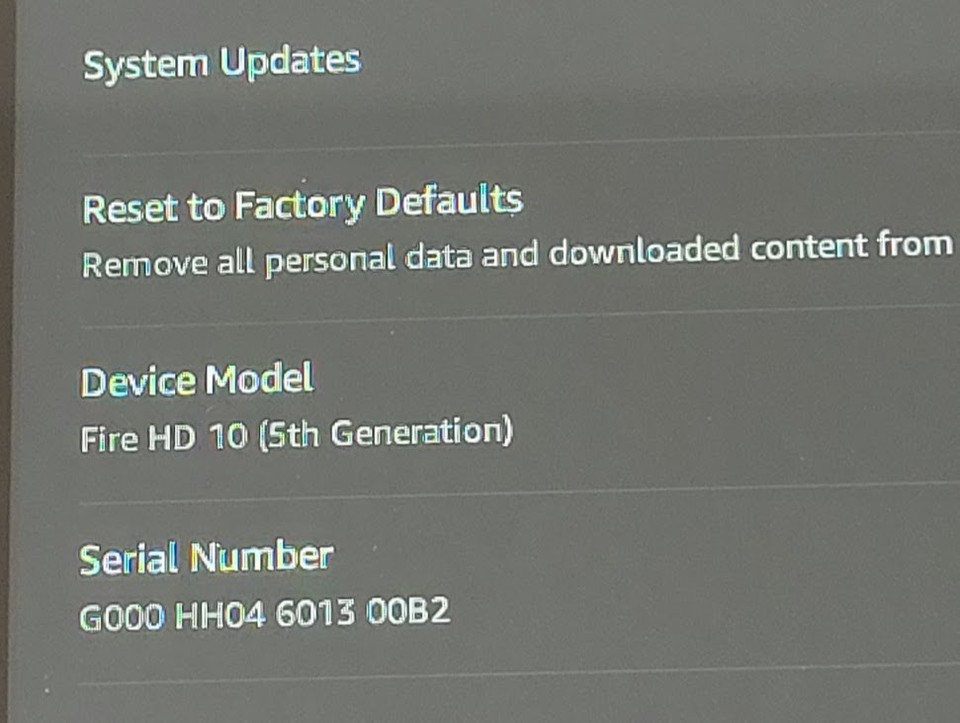 Amazon Kindle Fire HD 10 5th Generation Tablet SR87CV 10.1" 16GB Wi-Fi ...