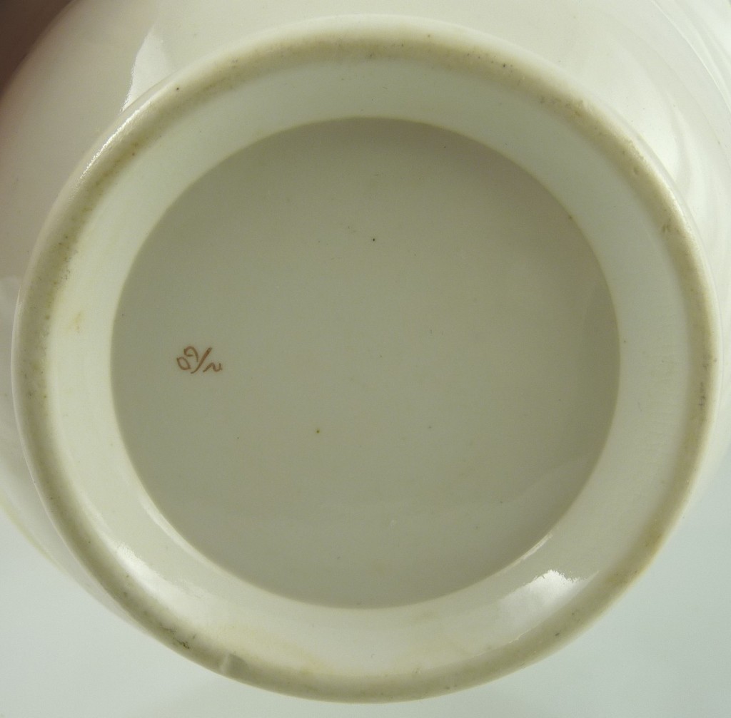 LEAF & BERRY GOLD ROCOCO SLOP BOWL BY ROCKINGHAM WORKS BRAMELD POTTERY ...