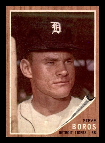 1962 Topps Baseball #62 Steve Boros NM | eBay