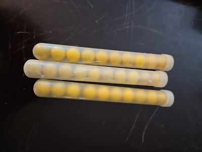 30 Used Rubber Ruff Dog Reusable Paintballs Yellow .68 Cal | eBay