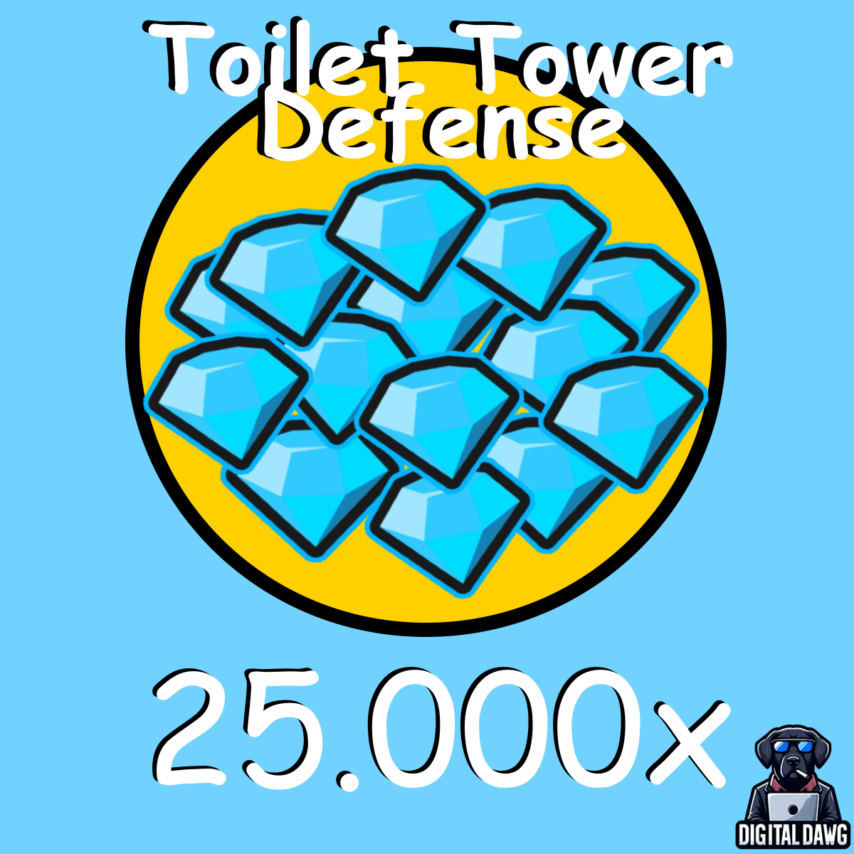 25000 Gems 25k | Toilet Tower Defense TTD ttd | Roblox | eBay