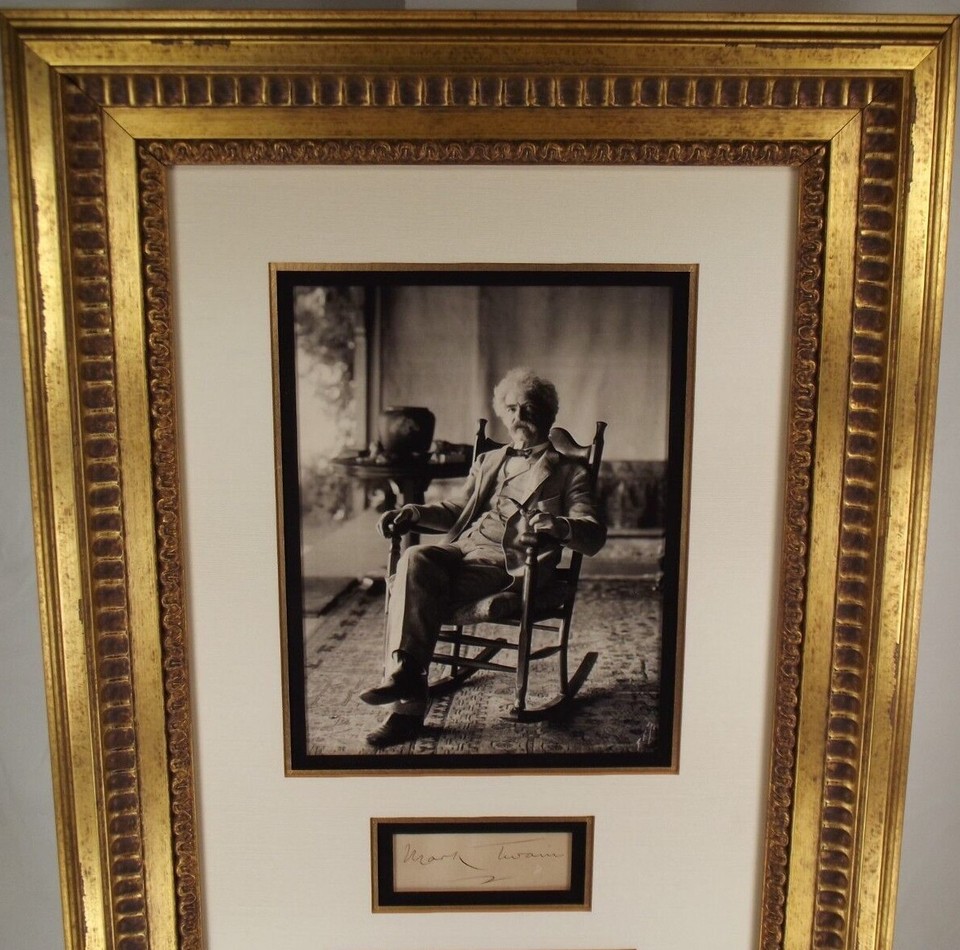 Samuel Clemens Pen Name Mark Twain Iconic Author Autograph JSA ...