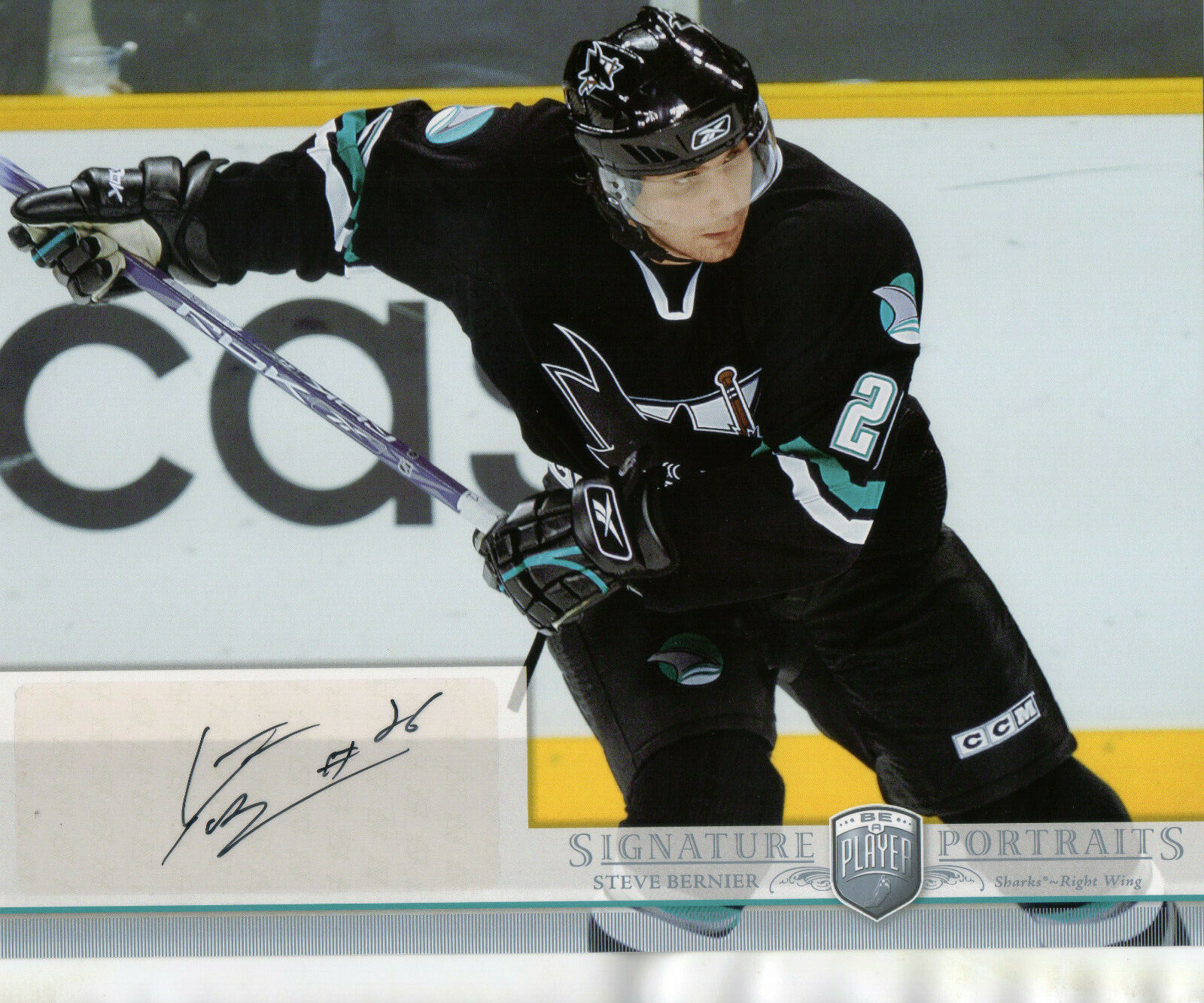 STEVE BERNIER 2006-07 BE A PLAYER SIGNATURE PORTRAITS 8x10 AUTOGRAPH ...