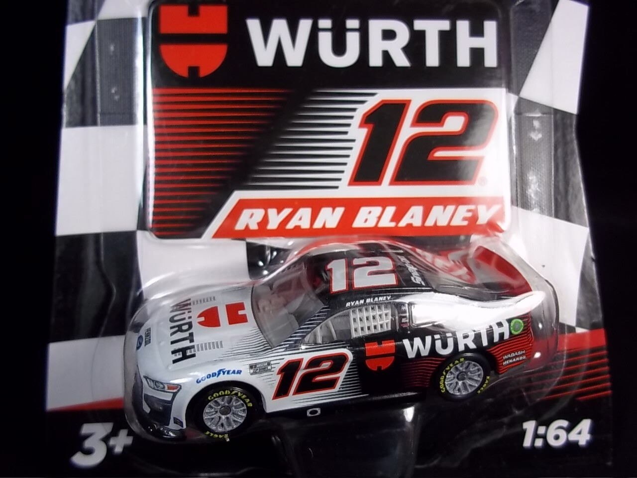 Nascar Authentics 2022 Wave 7 Ryan Blaney Wurth #12 & sticker New | eBay