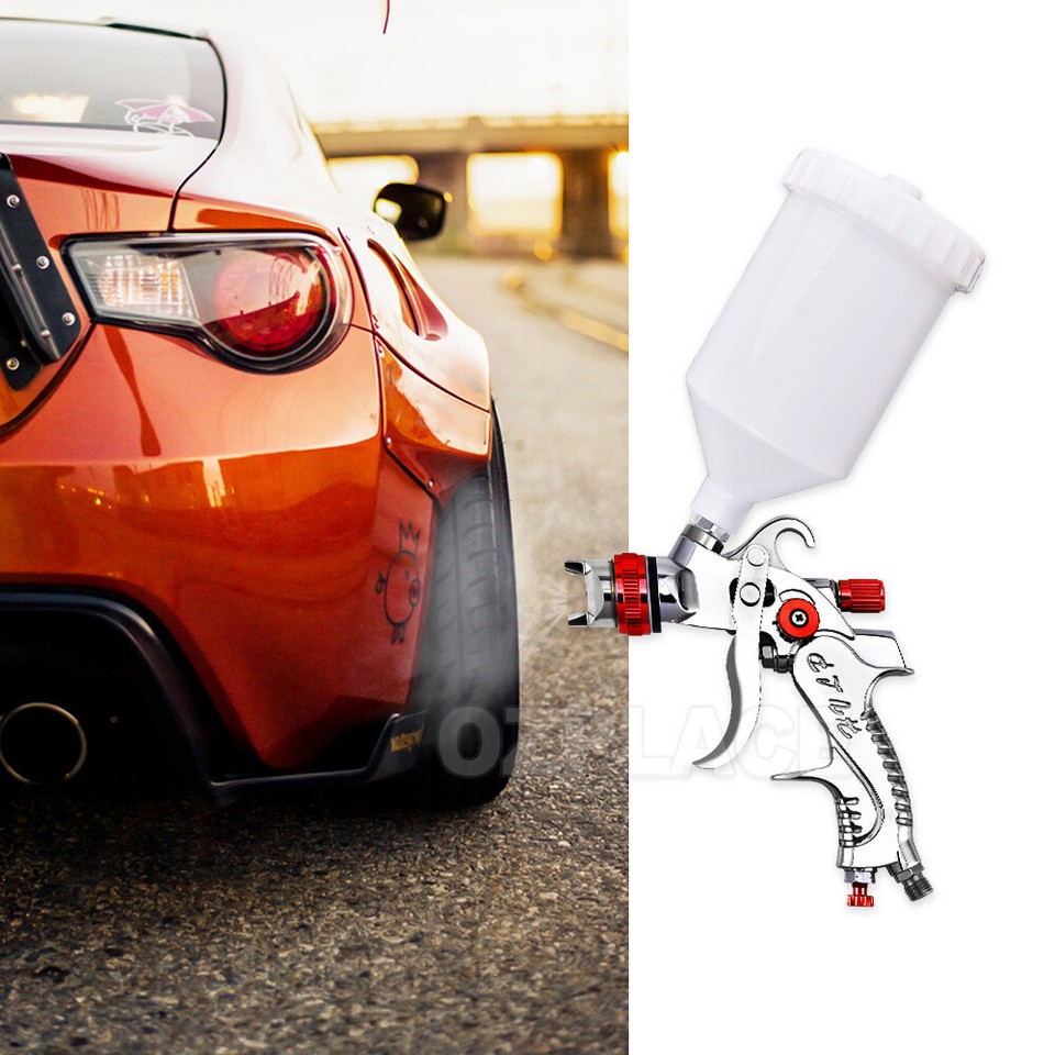 Voilamart HVLP Spray Gun Paint Gun 600CC Gravity Feed Cup 1.4mm 1.7mm ...