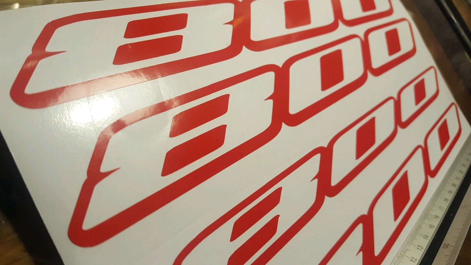 FOR HONDA VFR 800 Fi DECALS STICKERS for wheels 220MM X4 RED BLACK ...