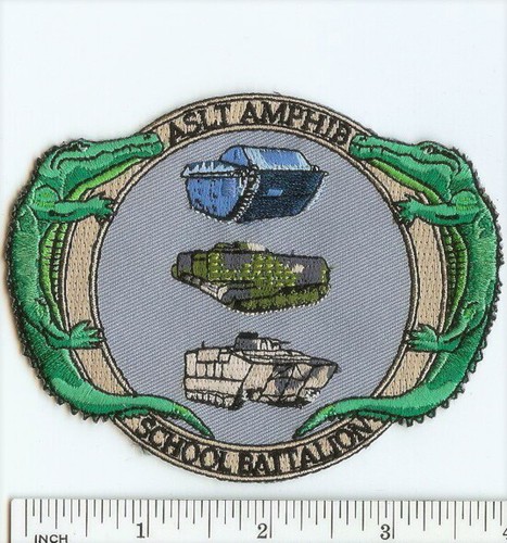 USMC AA School Bn EFV logo PATCH ! Marines Assault Amphibian School ...
