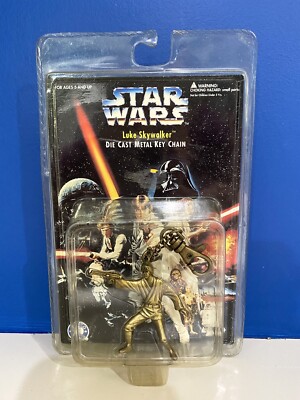 Star Wars Luke Skywalker Die Cast Metal Key Chain Placo Toys 1996 ...
