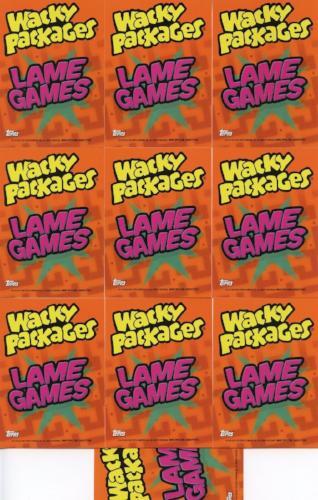 Wacky Packages Stickers Series 9 Cereal Box Lame Games Sticker Card Set ...